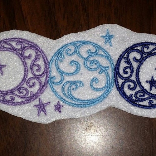 Triple Moon Patch Wiccan Witchmothermaidencronegodess - Etsy