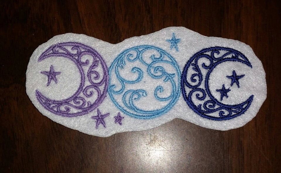 Triple Moon Patch Wiccan WitchmothermaidencroneGodess | Etsy