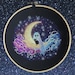 Ghost Moon Embroidered Art - Etsy