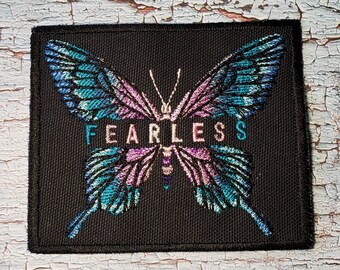Large Fearless Butterfly Patch Butterfly Patch Butterfly Embroidery ...