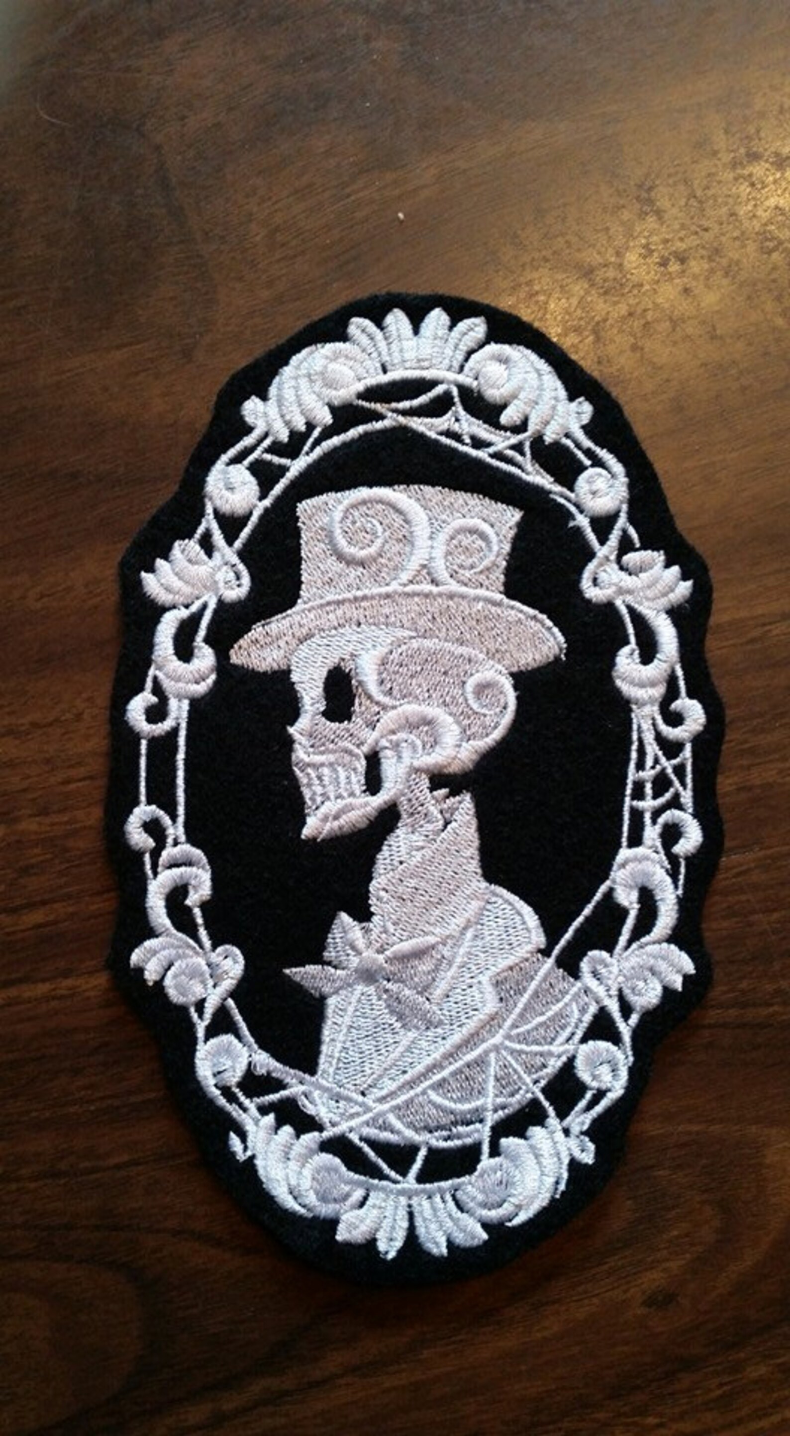 Skeleton Cameo Patch - Etsy Australia