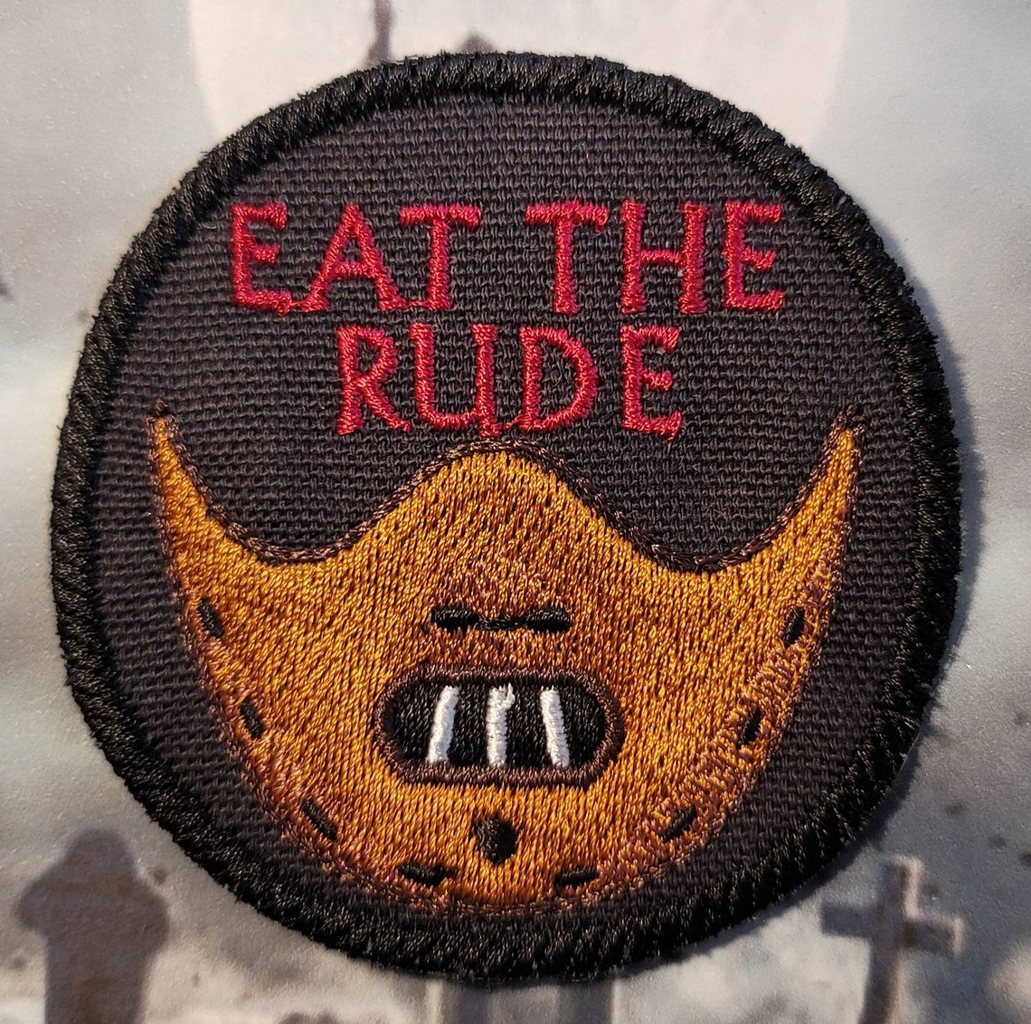 Eat the Rude Patch, Embroidered Patch - Etsy