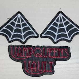 Spider Web Collar Patch - Etsy