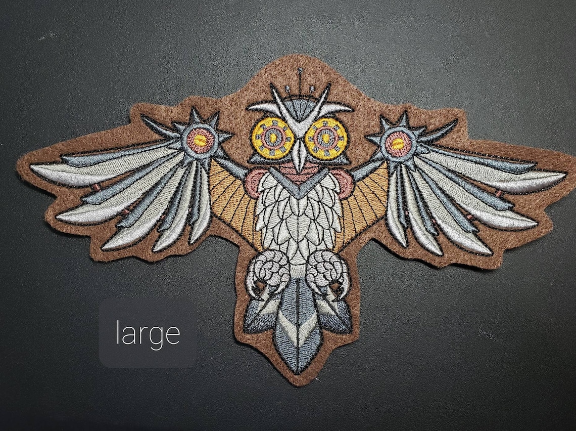 Owl Patchsteampunk Owl Patch | Etsy