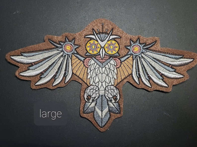 Owl Patch,steampunk Owl Patch - Etsy