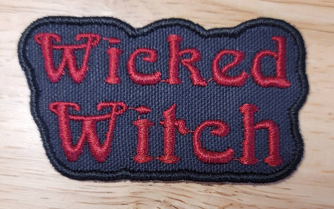 Wicked Witch Embroidered Patch - Etsy