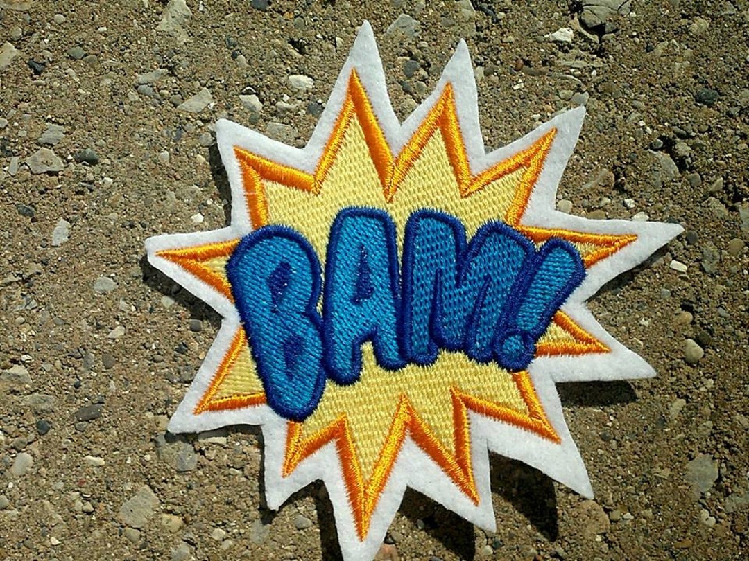 Bam Patch,comic,super Hero - Etsy