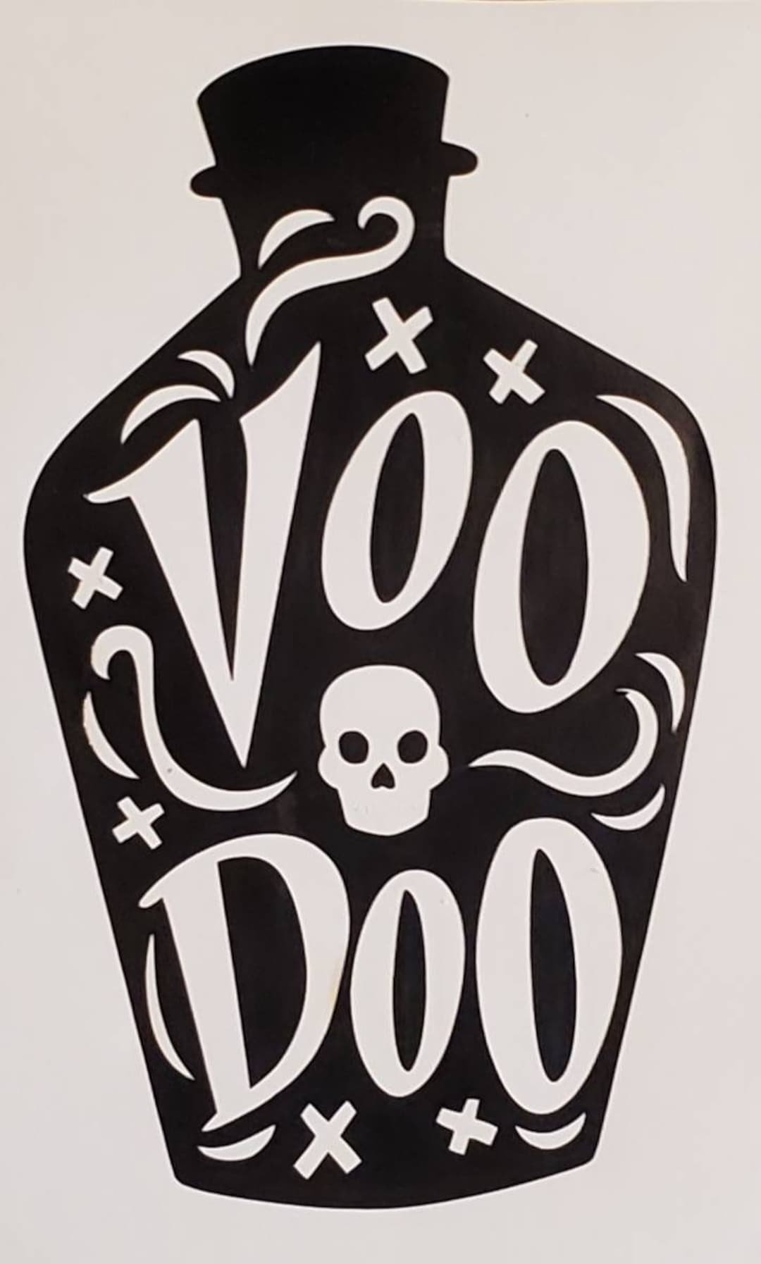 Voo Doo Bottle Decal - Etsy