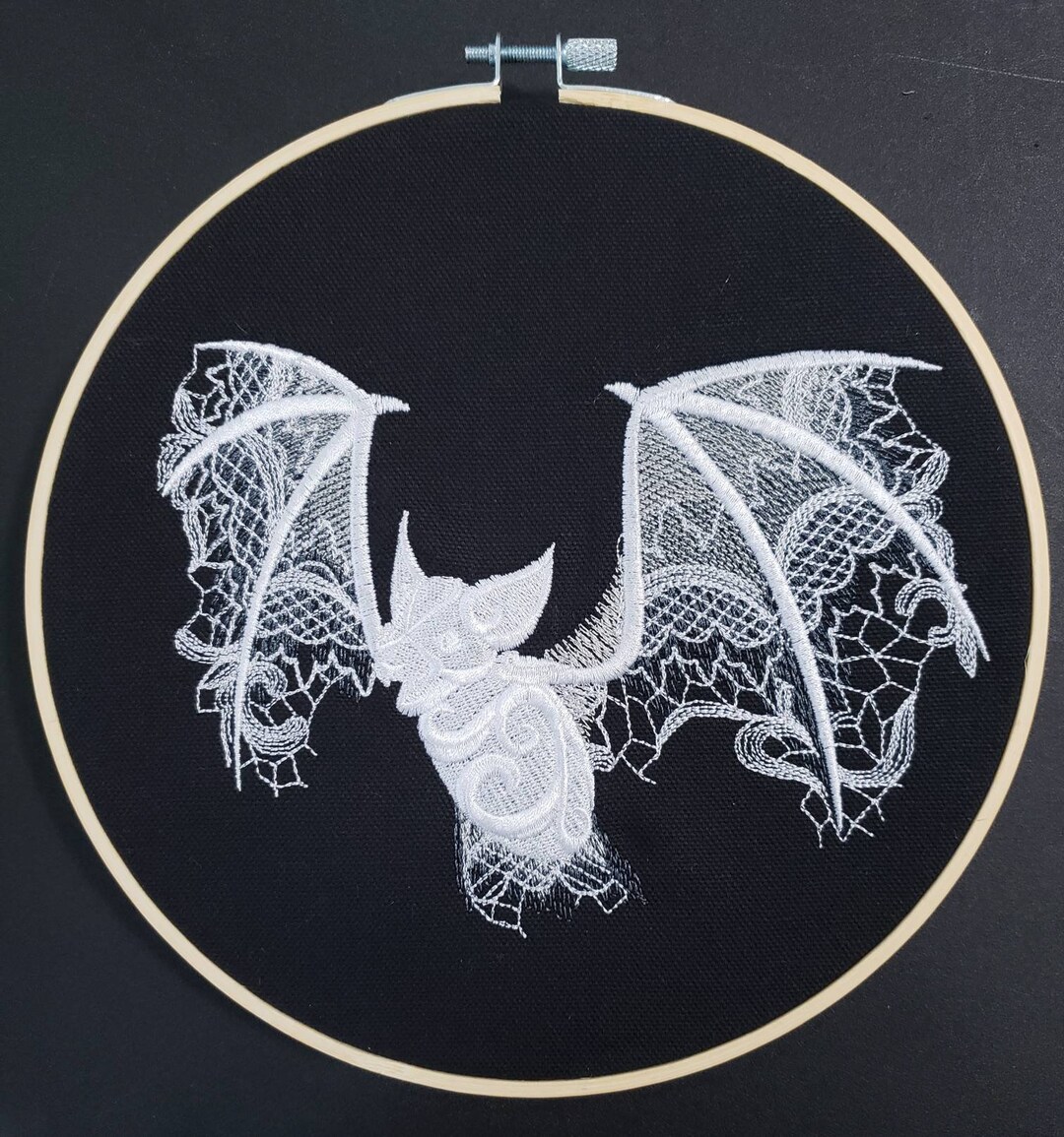 Bat Embroidery Hoop Art - Etsy