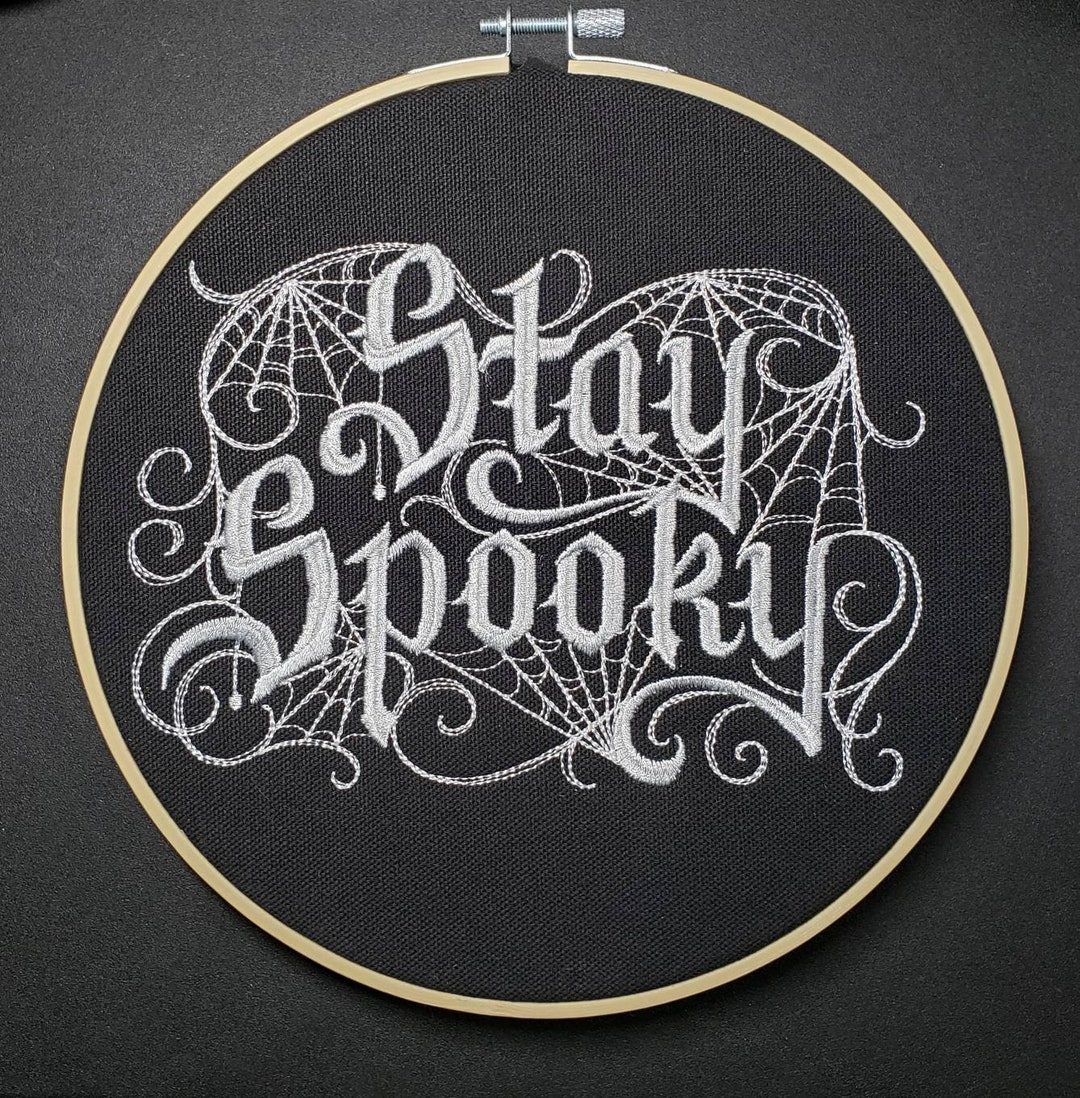 Spooky Embroidery Hoop Art - Etsy