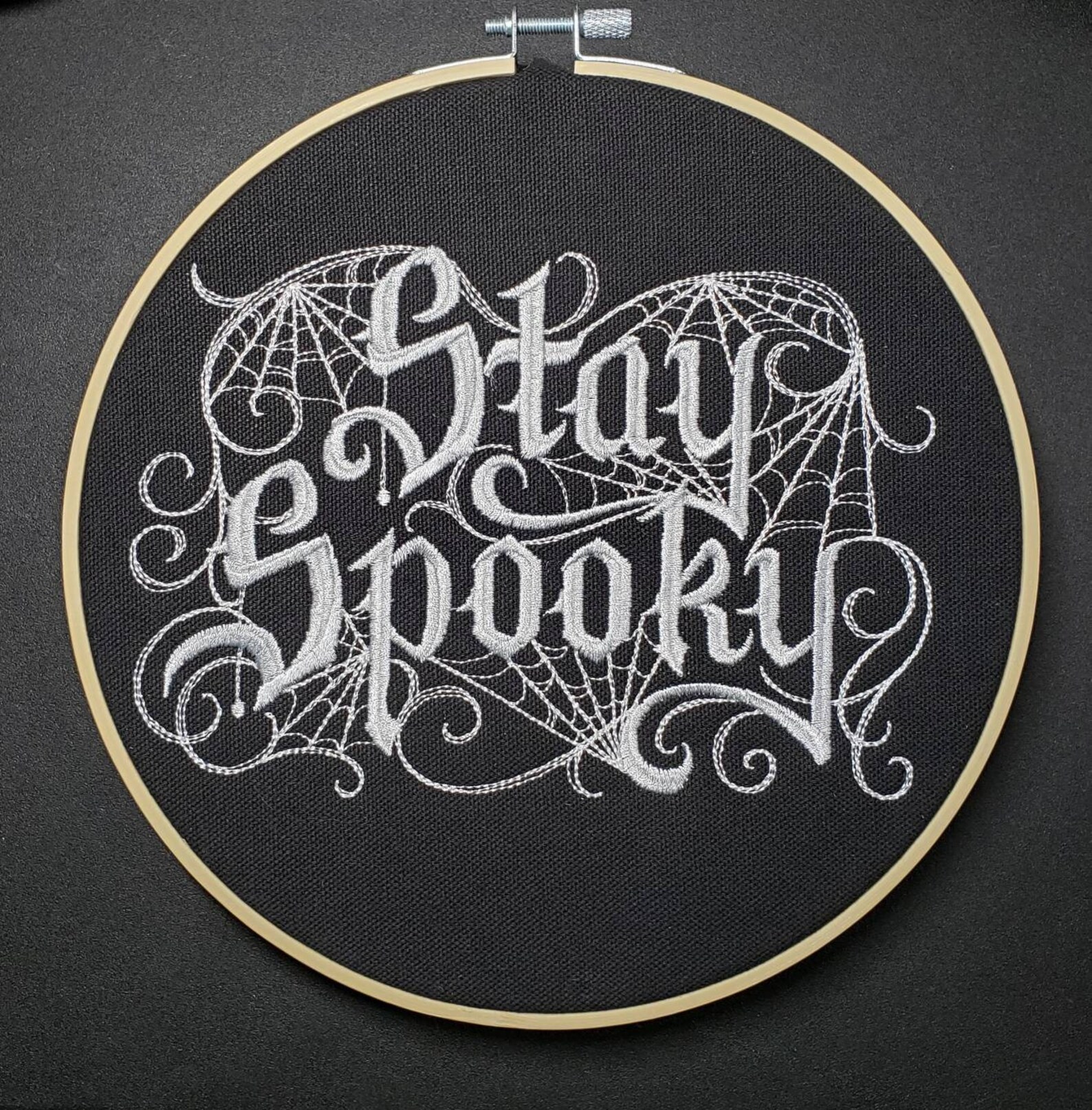 Spooky Embroidery Hoop Art - Etsy