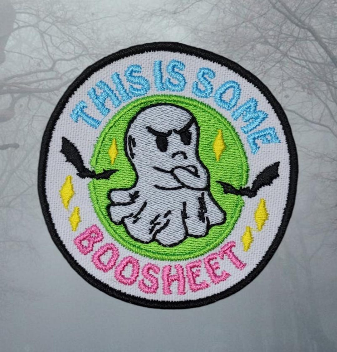 Boo Sheet Embroidered Patch - Etsy