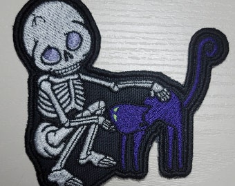 Skeleton Hand Patch | Etsy