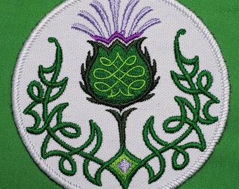 Scottish Thistle Crest Heraldic Heraldry Iron on Patch - Etsy