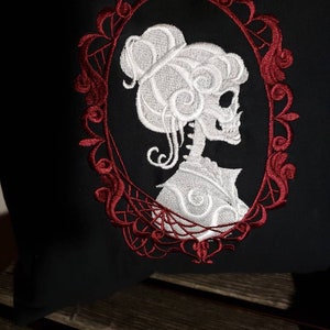 Skeleton Cameo Pillow,skull - Etsy
