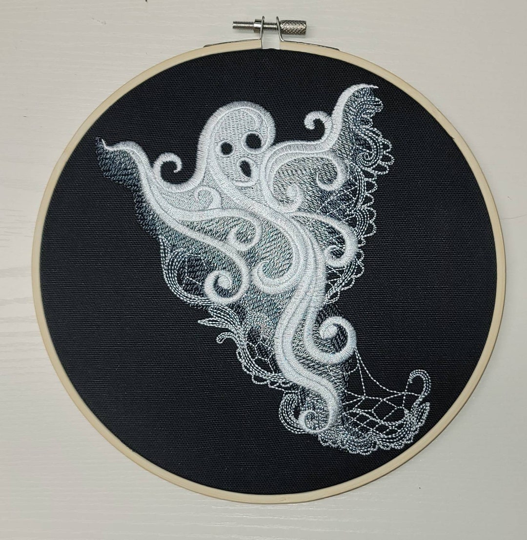 Ghost Embroidery Hoop Art - Etsy