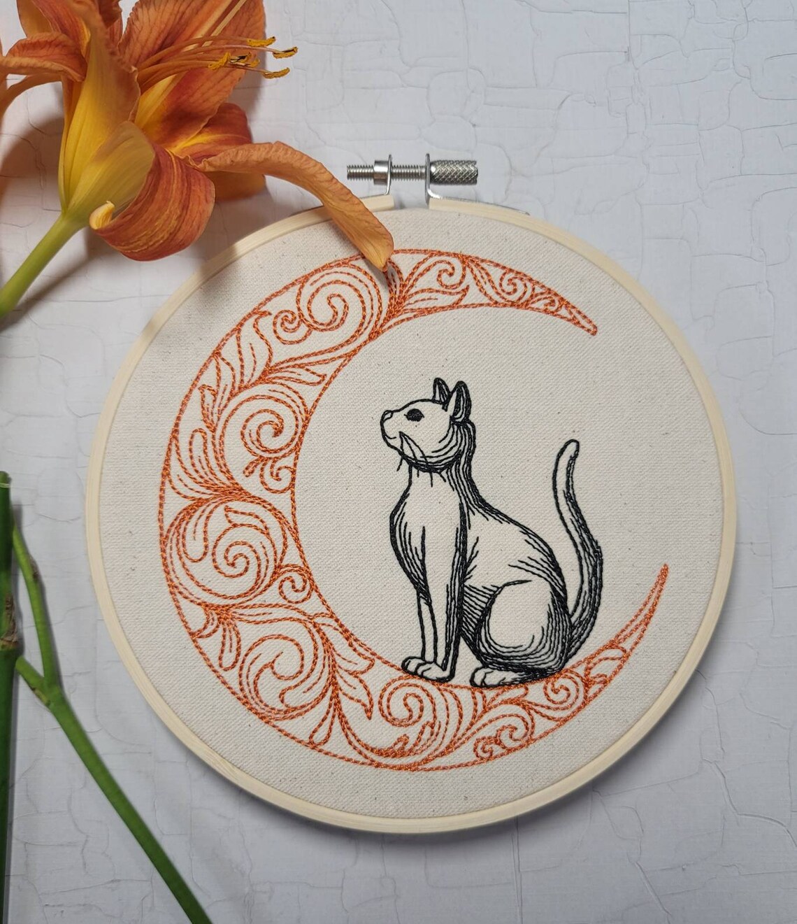 Cat Embroidery Hoop Art - Etsy