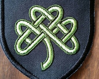 Embroidered Four Leaf Clover Applique Patch, Irish Green, Celtic, St ...