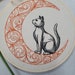 Cat Embroidery Hoop Art - Etsy