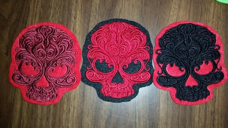Gothic Skull Patch,skeleton,baroque - Etsy