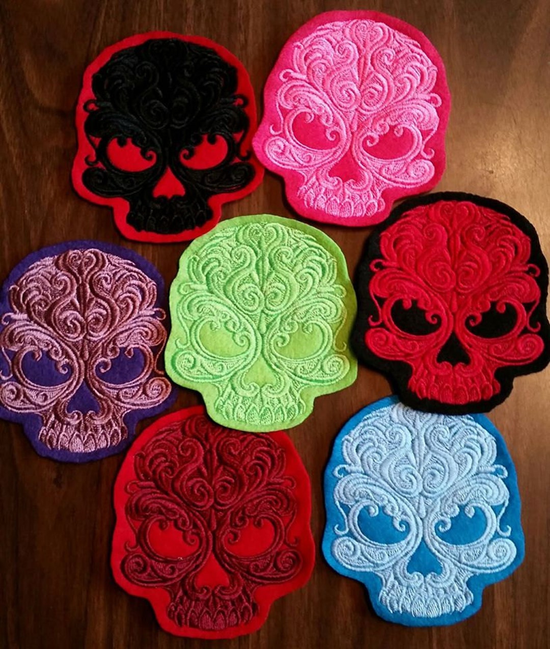 Gothic Skull Patch,skeleton,baroque - Etsy