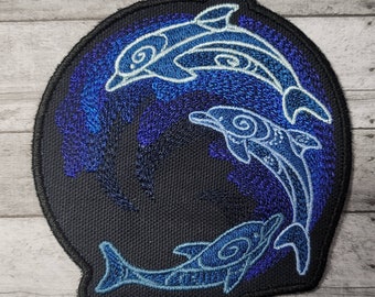 Bottlenose Dolphin Iron on Patch - Etsy