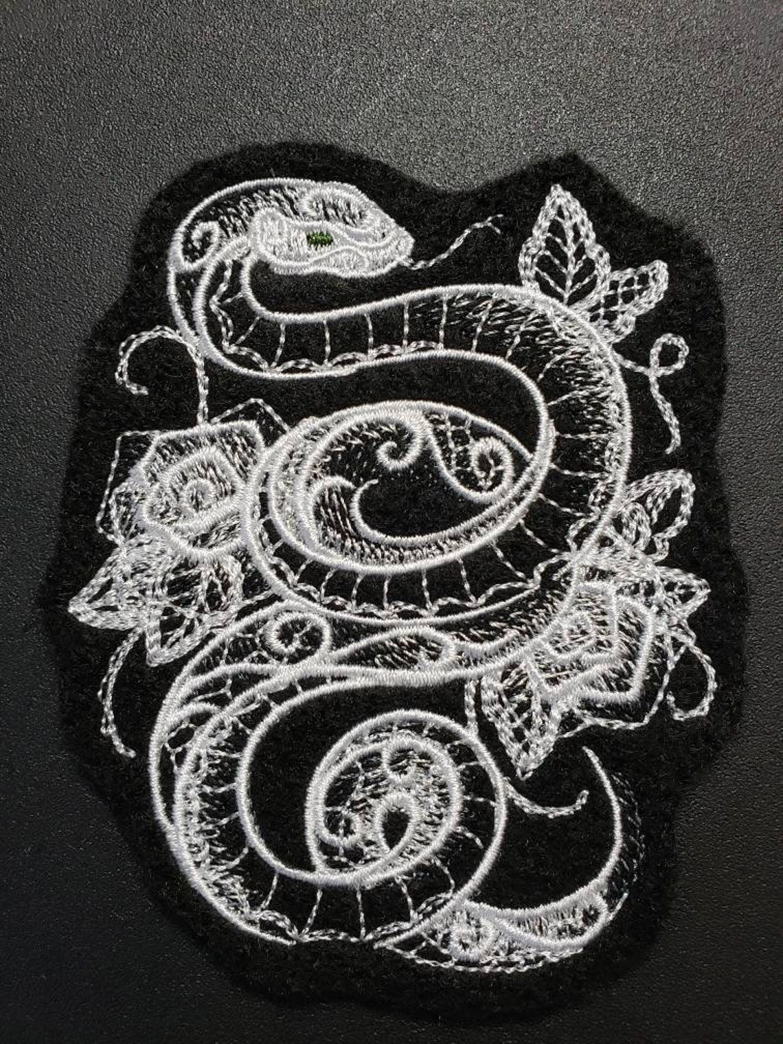 Snake Patch Embroidered - Etsy