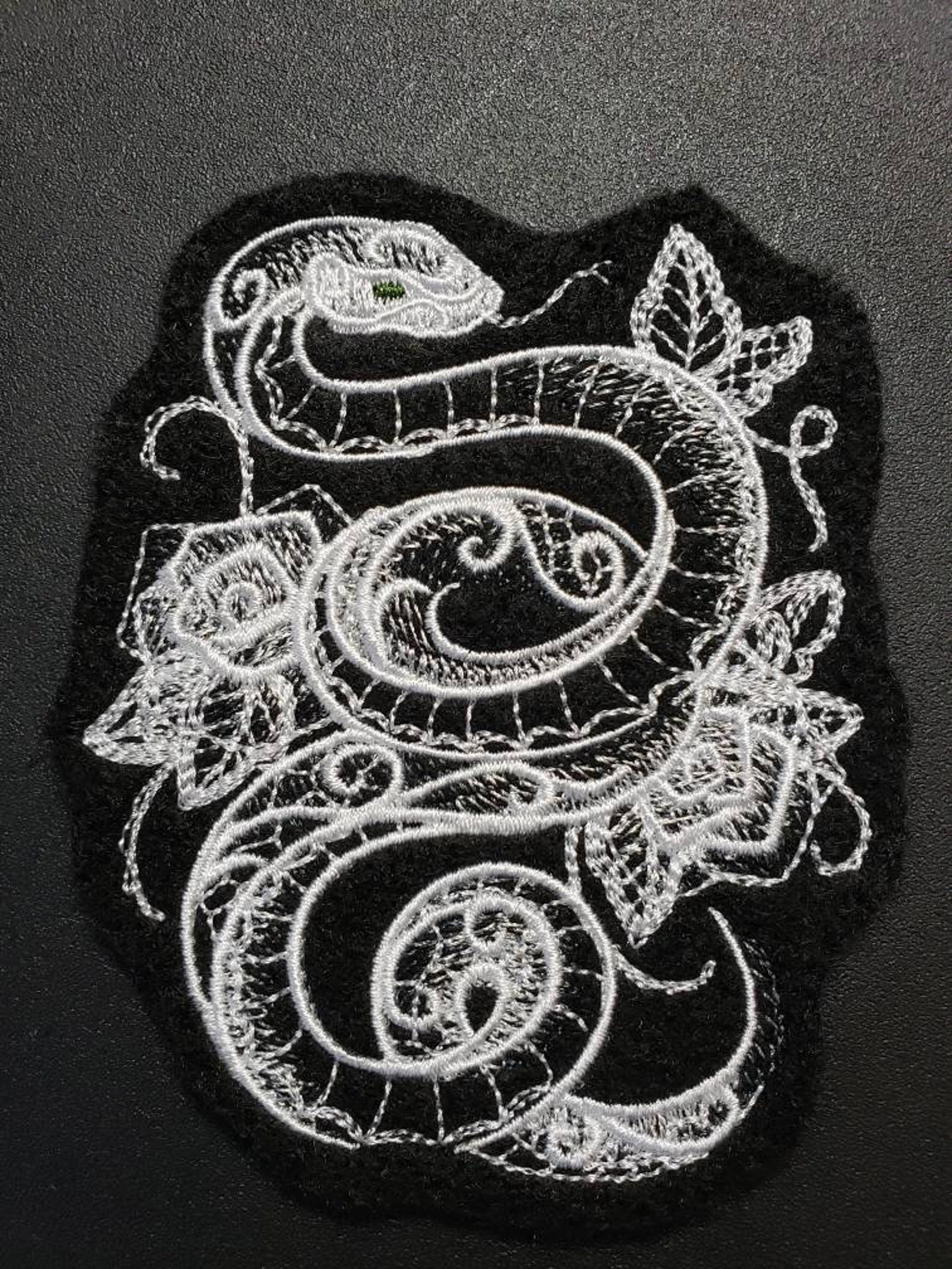 Snake Patch Embroidered - Etsy