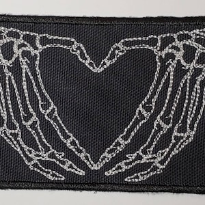 Skeleton Hand Patch - Etsy