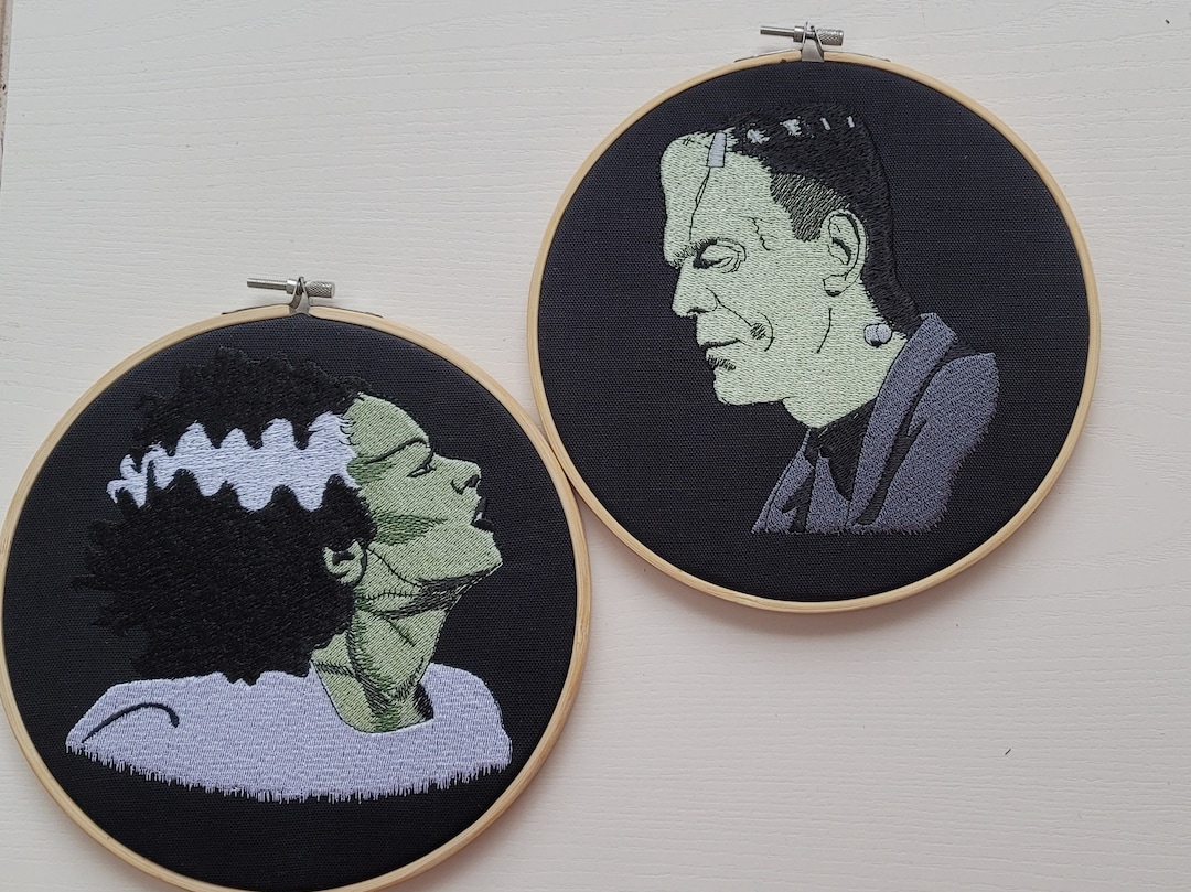 Monster Embroidered Hoop Art - Etsy