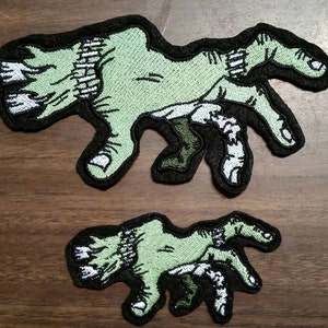 Zombie Hand Patch - Etsy