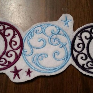 Triple Moon Patch, Wiccan, Witch,mother,maiden,crone,godess - Etsy