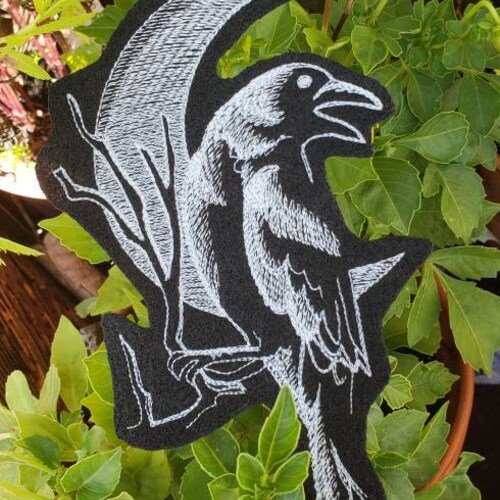Raven Patch - Etsy