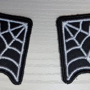 Spider Web Collar Patch - Etsy