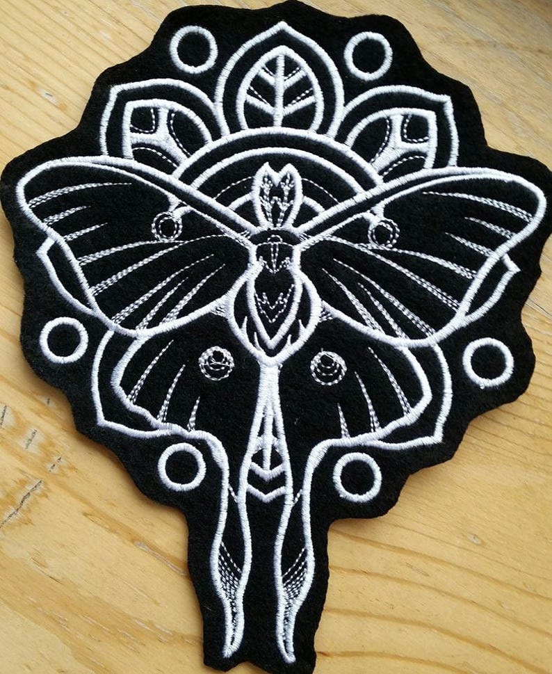 Moth Patch Luna Moth - Etsy