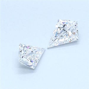 Lab Grown Kite Diamond Pair: 0.30 Ct E VS1 Geometric Side Stones - Etsy