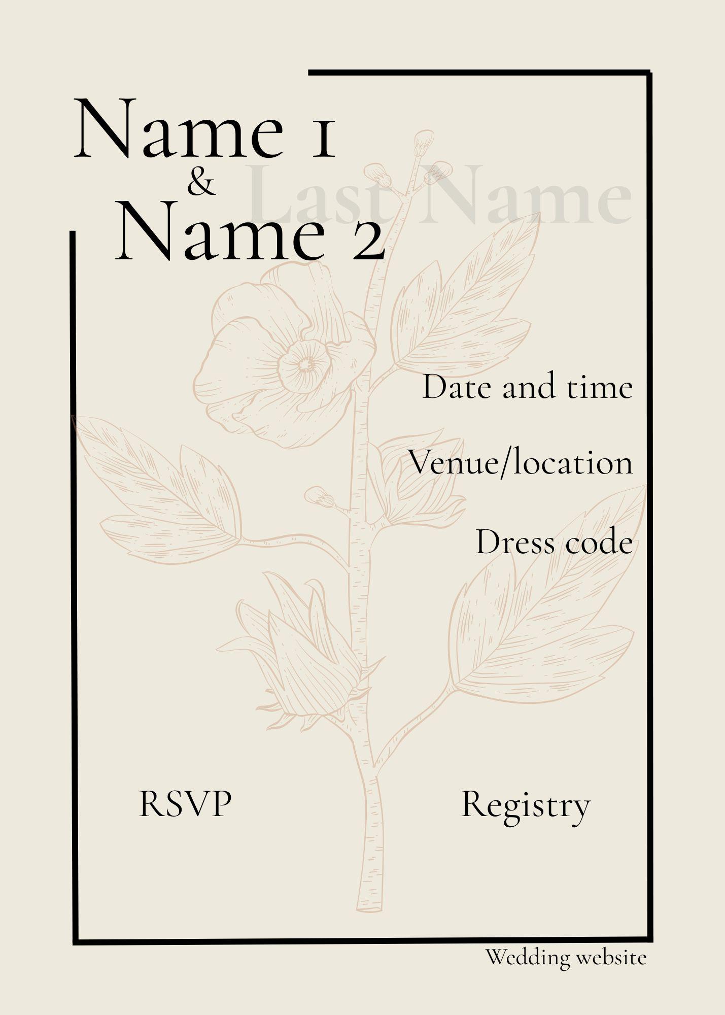 Vintage Wedding Invitation - Etsy