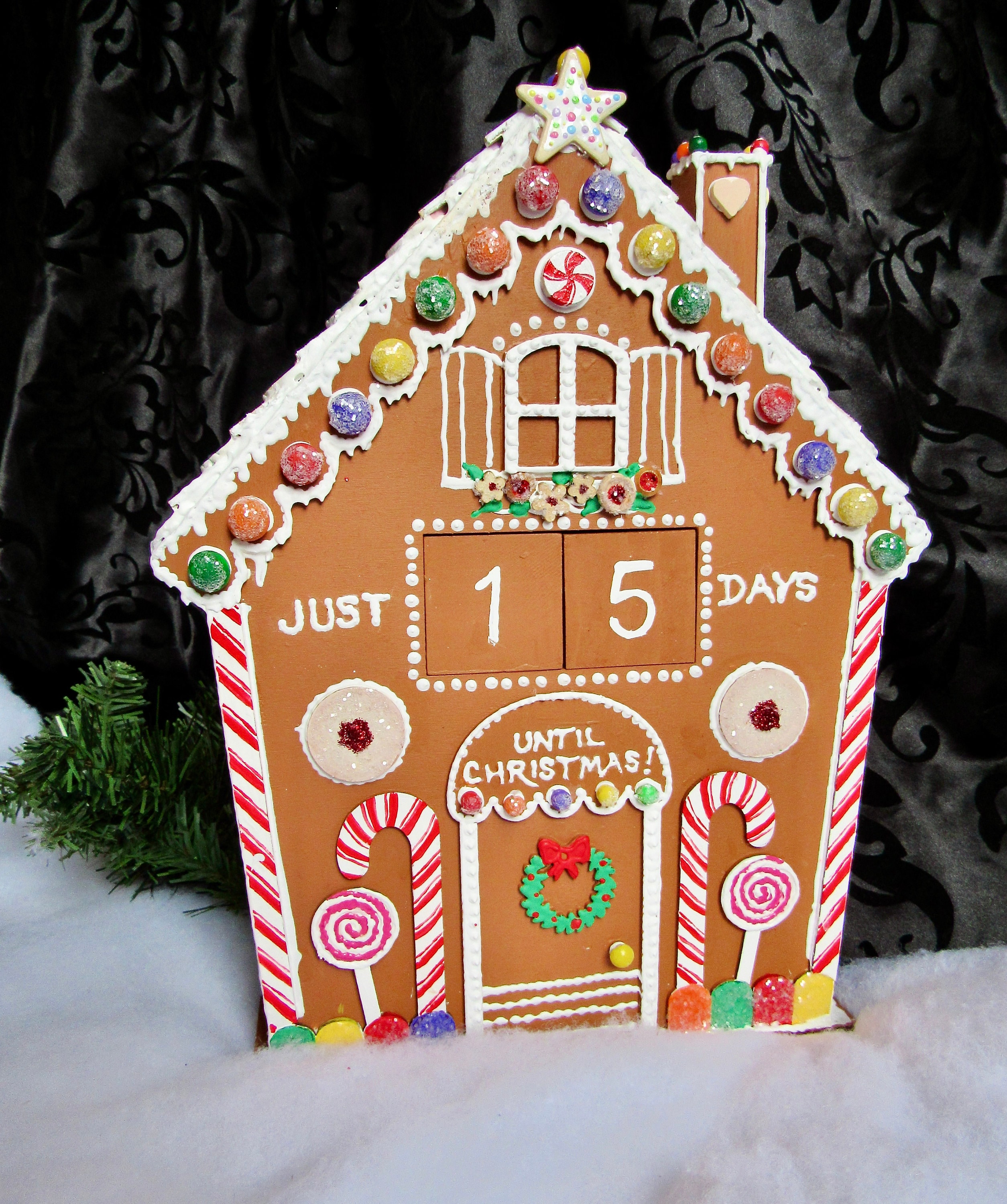 Faux Gingerbread House Countdown to Christmas Calendar - Etsy