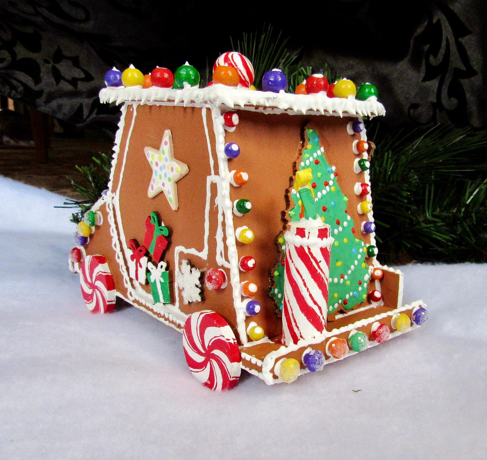 Faux Gingerbread Golf Cart - Etsy