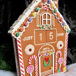 Faux Gingerbread House Countdown to Christmas Calendar - Etsy