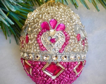 Beaded Egg PDF Pattern Tutorial Her Eggselency - Etsy