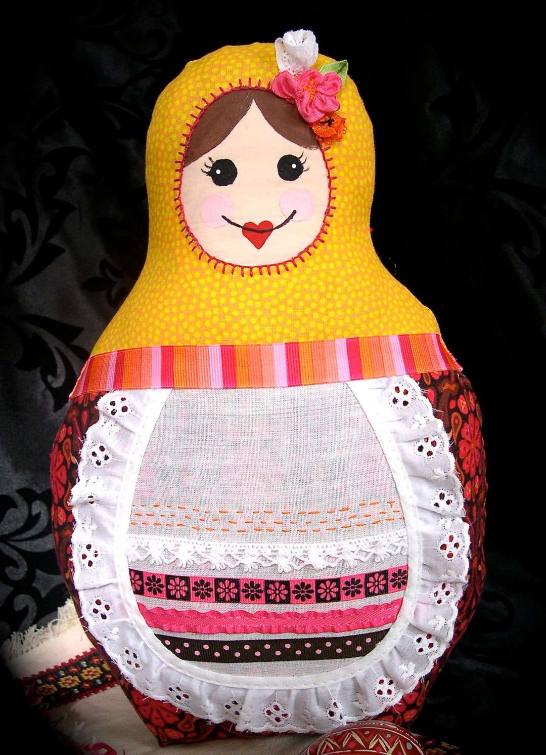 Russian Matroyshka Pillow Doll With Trims and Embroidery --- Svetlana ...