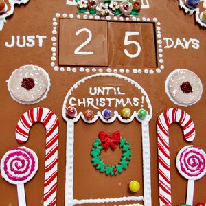 Faux Gingerbread House Countdown to Christmas Calendar - Etsy