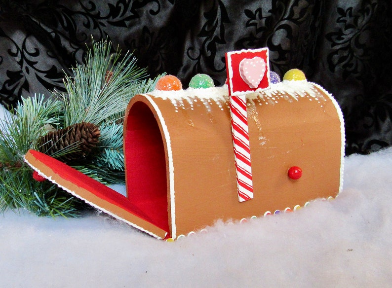 Faux Gingerbread Letters-to-santa Mailbox - Etsy