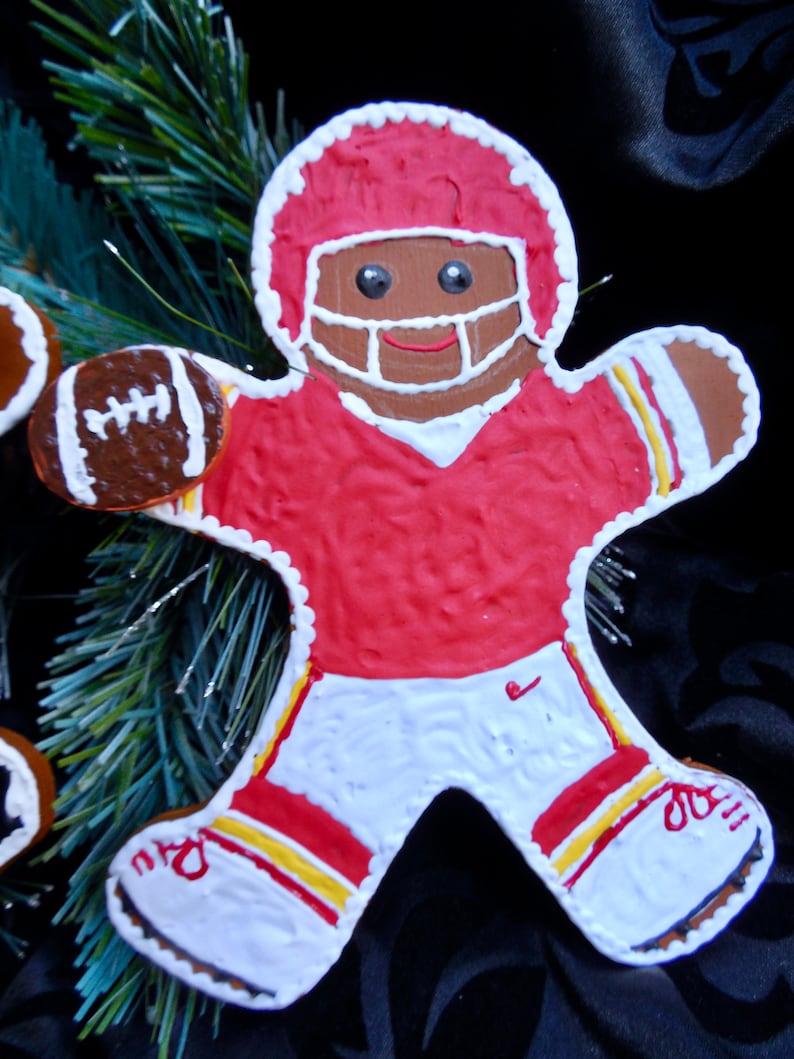 Customized Sportsteam Faux Gingerbread Men--choose Your Team!!! - Etsy
