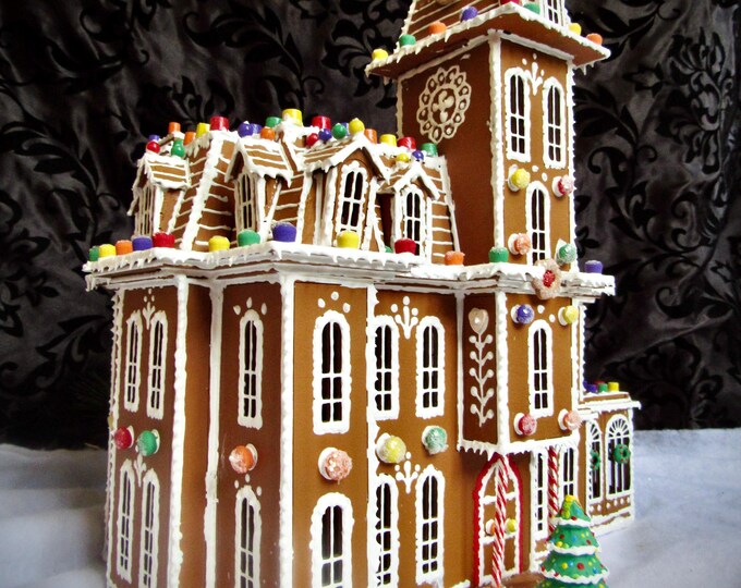 Faux Gingerbread Victorian Mansion - Etsy