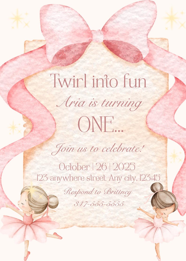 Editable Birthday Template | Canva Digital Invite | Instant Download ...