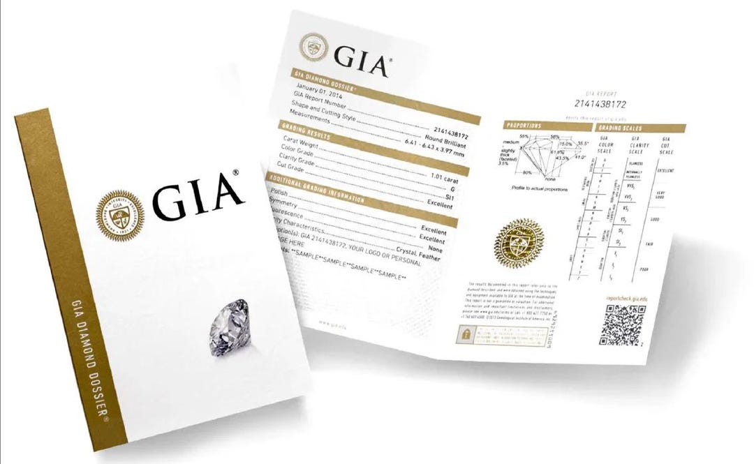GIA Certificate - Etsy