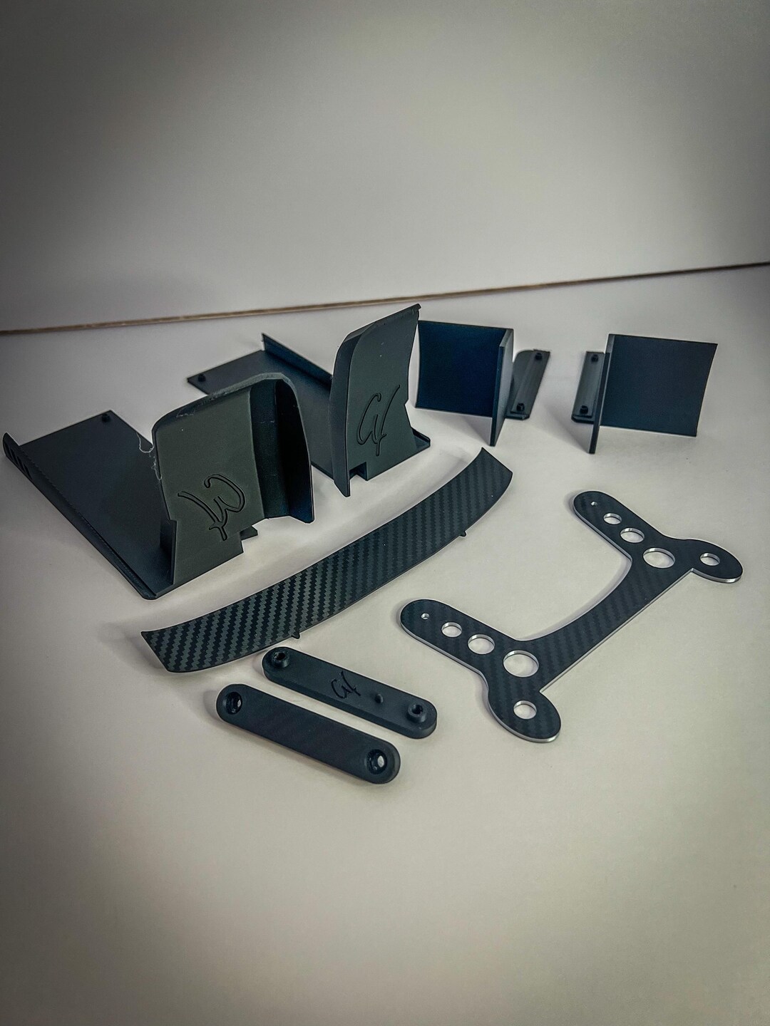 RC Truck Fender & Spoiler Set, Roll Bar Mount, Roof Skids for Your ...