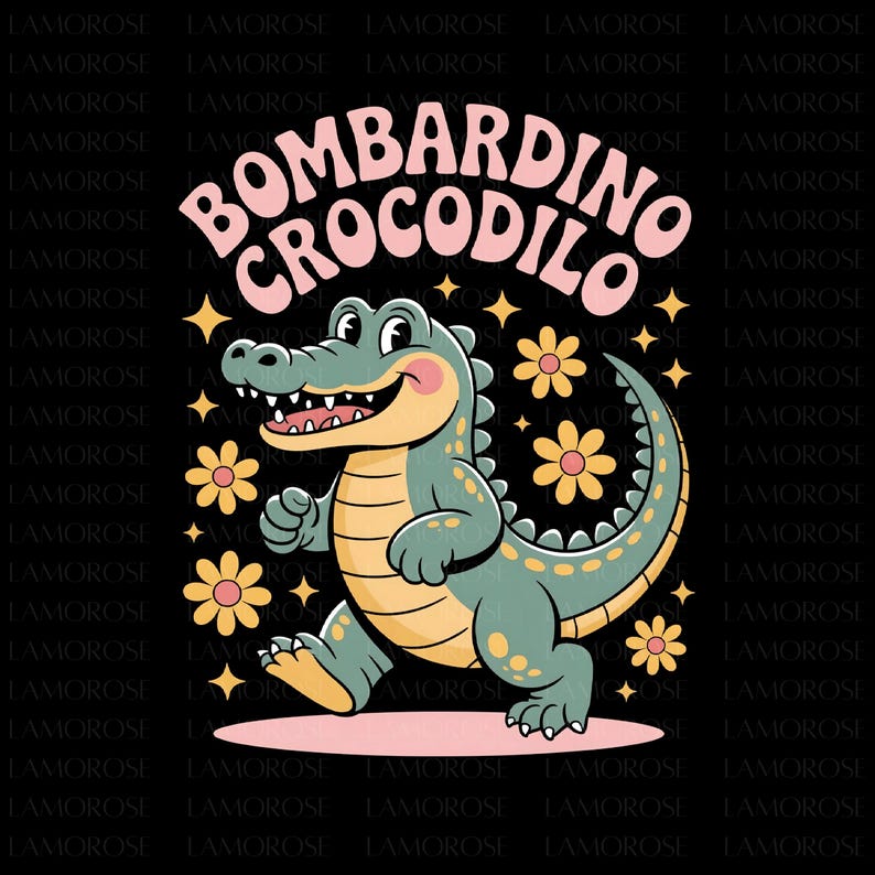 Cocodrilo Bombardino PNG, sublimación de cocodrilo de dibujos animados ...